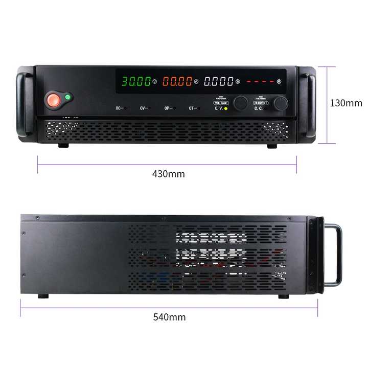 For MYAMI 3U Rack Mounted DC Regulated Power Supply Adjustable Programmable 0-50v 20A 30A 50A ...