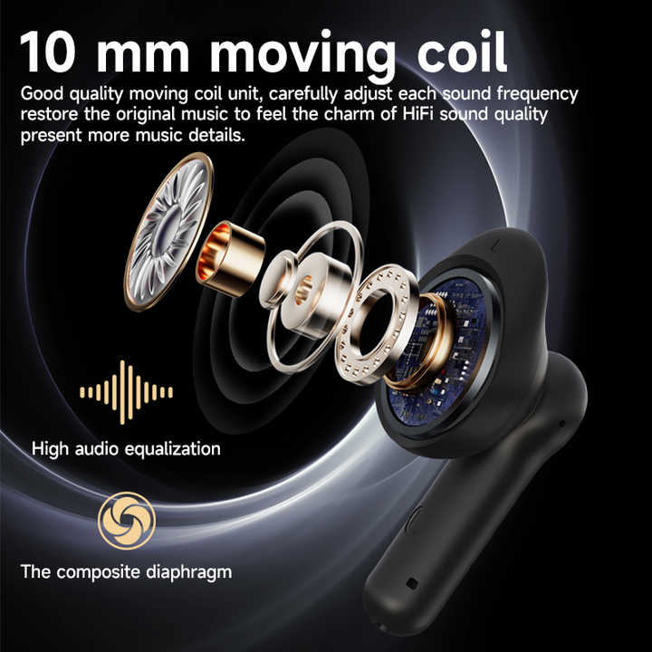 T20 True TWS ENC Earbuds ANC Wireless Headphones - 5-10hrs Battery Life