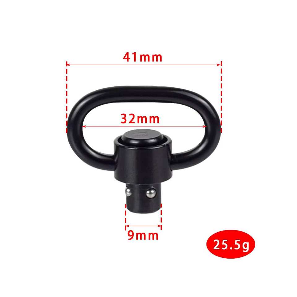 Tactical 1.3 Inch Rope Quick Release Ring Pressure Button QD Sling ...