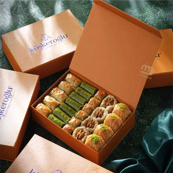 Custom Logo Pistachio Baklava Boxes - Luxury & Eco-friendly