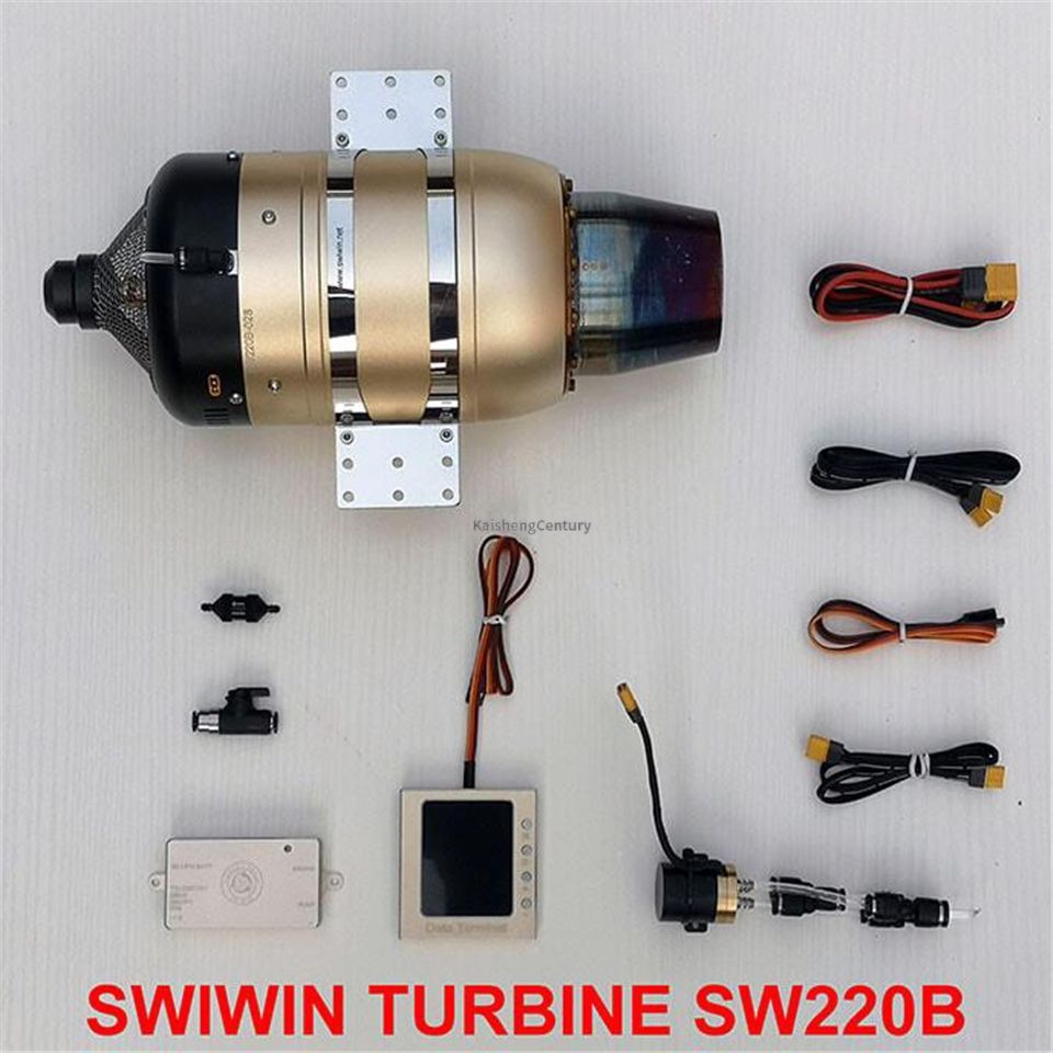 SWIWIN SW220B Big Thrust 22KG Brushless Turbine Engine Jet New Electric ...