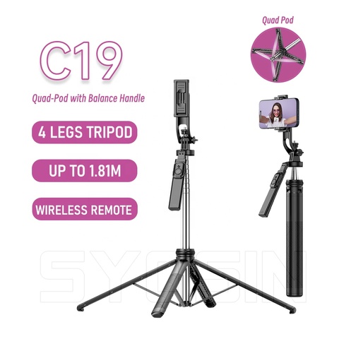 3-axis Gimbal Selfie Stick with Focus Zoom for Stable Videos