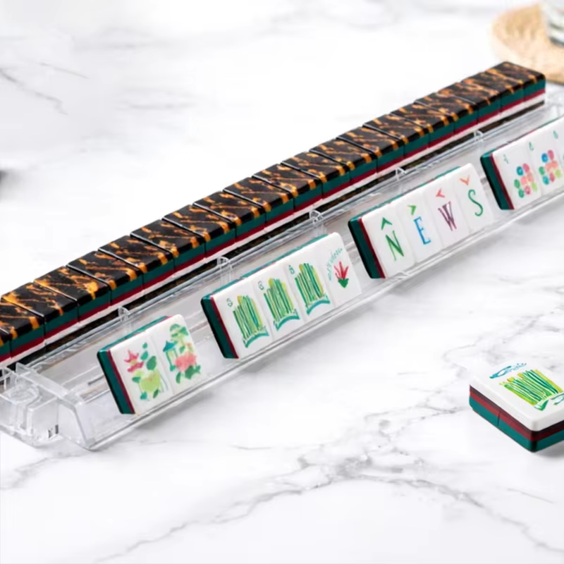 Custom American Mahjong Tiles Luxury Mahjong Set Crystal 4 Layer ...