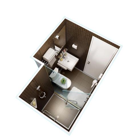 AN1014 prefab camping caravan modular bathroom toilet unit shower POD ...