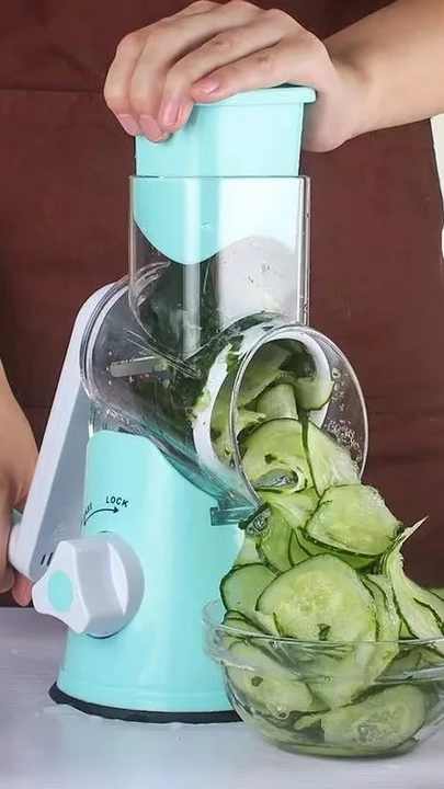 Stainless Steel Multi-function Rotary Vegetable Slicer & Chopper
