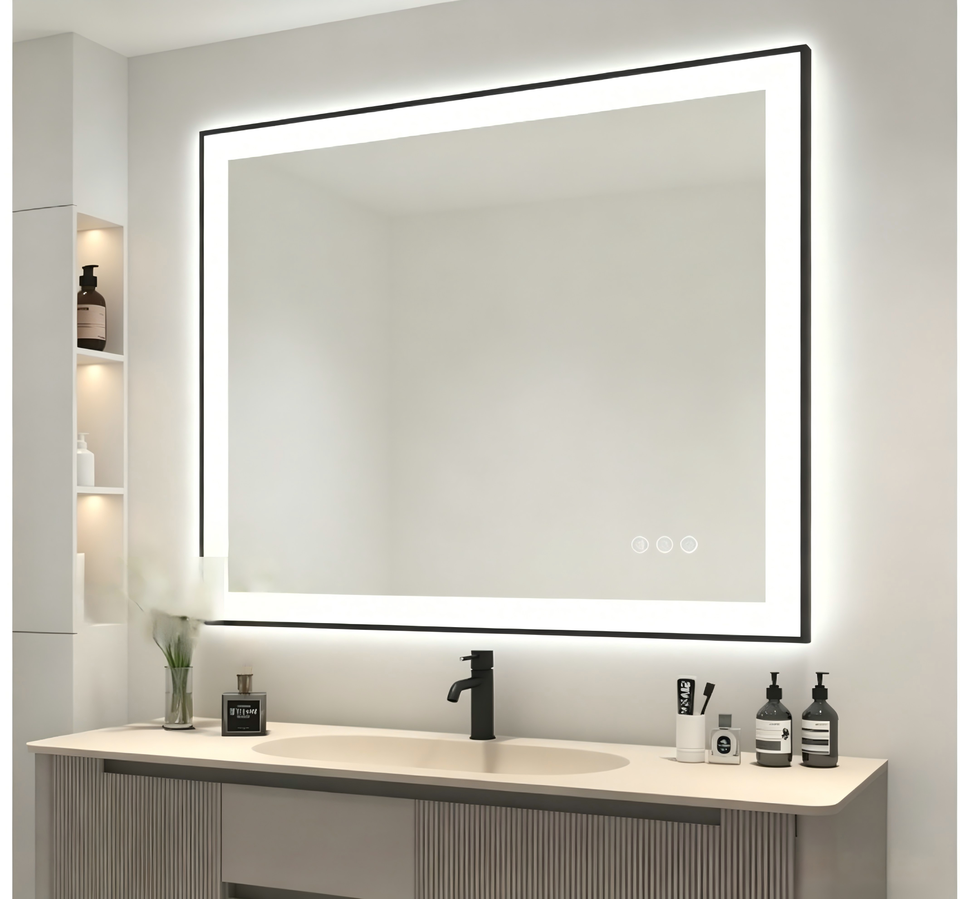 China Exporter hotel toilet touch screen large anti fog shower smart ...
