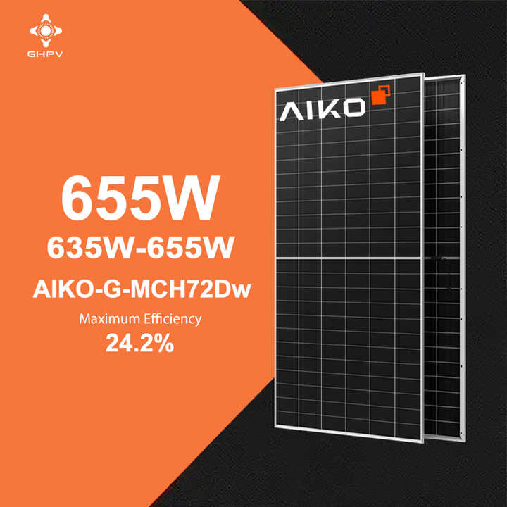Aiko Solar Panels - High Efficiency Dual-Glass Bifacial