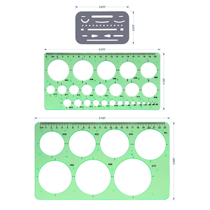Wholesale plastic drawing template ruler With Appropriate Accuracy ...