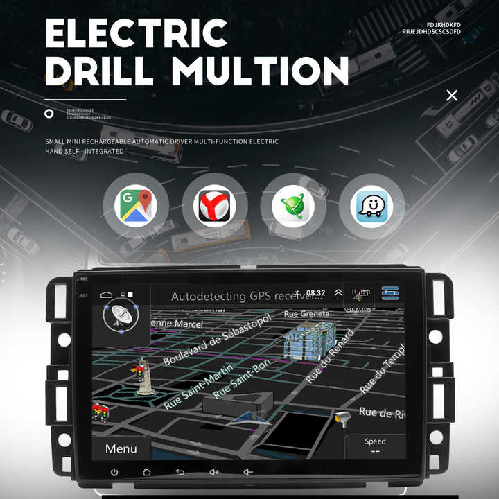 8 Inch Car Multimedia Player Frame Autoradio Android 10 GPS Navigation ...