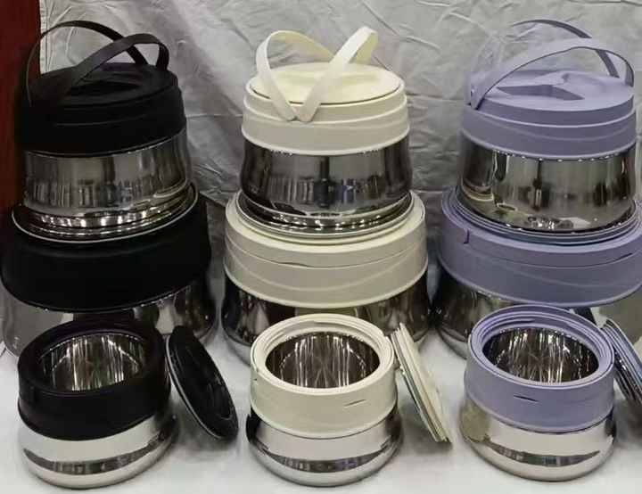 Customized 3PCS Huge Insulated Food Warmer ABS+Steel 3.5L+7.5L+15L ...