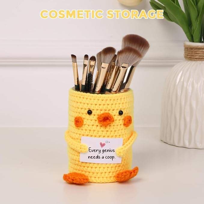 Cute Office Pen Holder with Large Capacity Storage Rack 10x10 Size ...