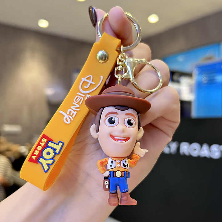 Creative Cute 3d Soft Pvc Keychain Toy Story Custom Silicone Key Ring ...