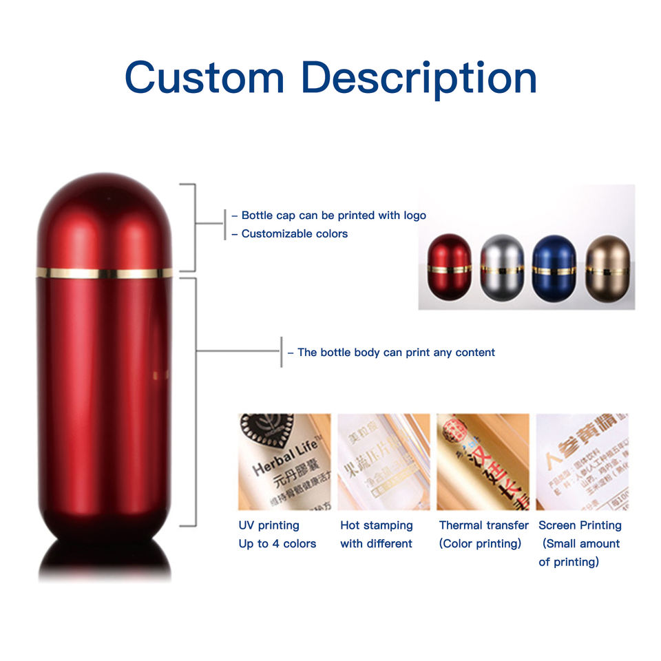 5cc Bullet Shaped Plastic Bottles Medicine Container Bottles PS Screw ...