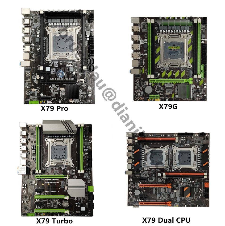X79 LGA2011 V1 V2 Motherboard - 4 Channel DDR3 & M.2 PCIE