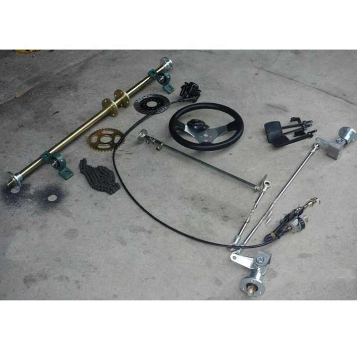 38kgs Drift 4 Wheel Electric Motorcycle 168CC Kart Kit Modification ...