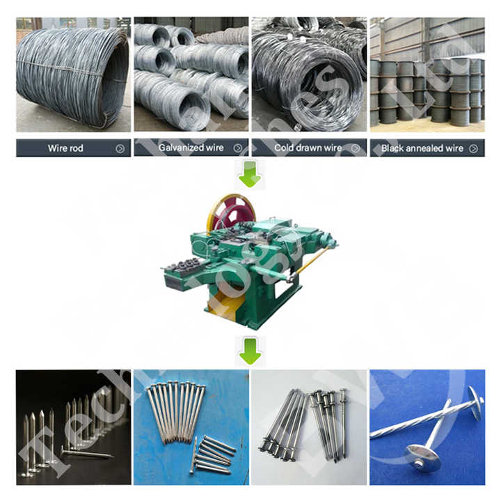 Spike Duplex Double Head Wood Nail Making Machine Full Set Line ...