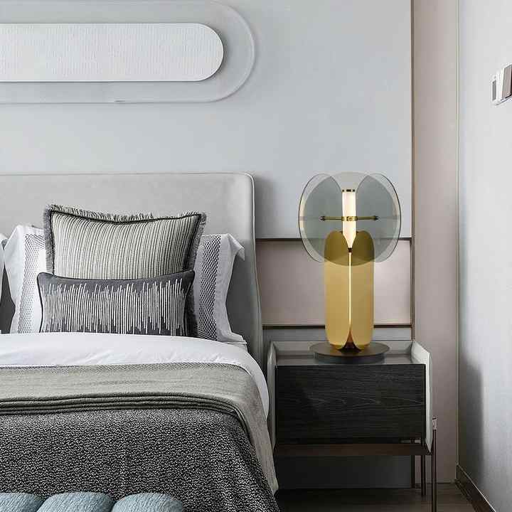 Modern Luxury Iron Body Desk Lamp with AC Power Supply LED Dimmable ...