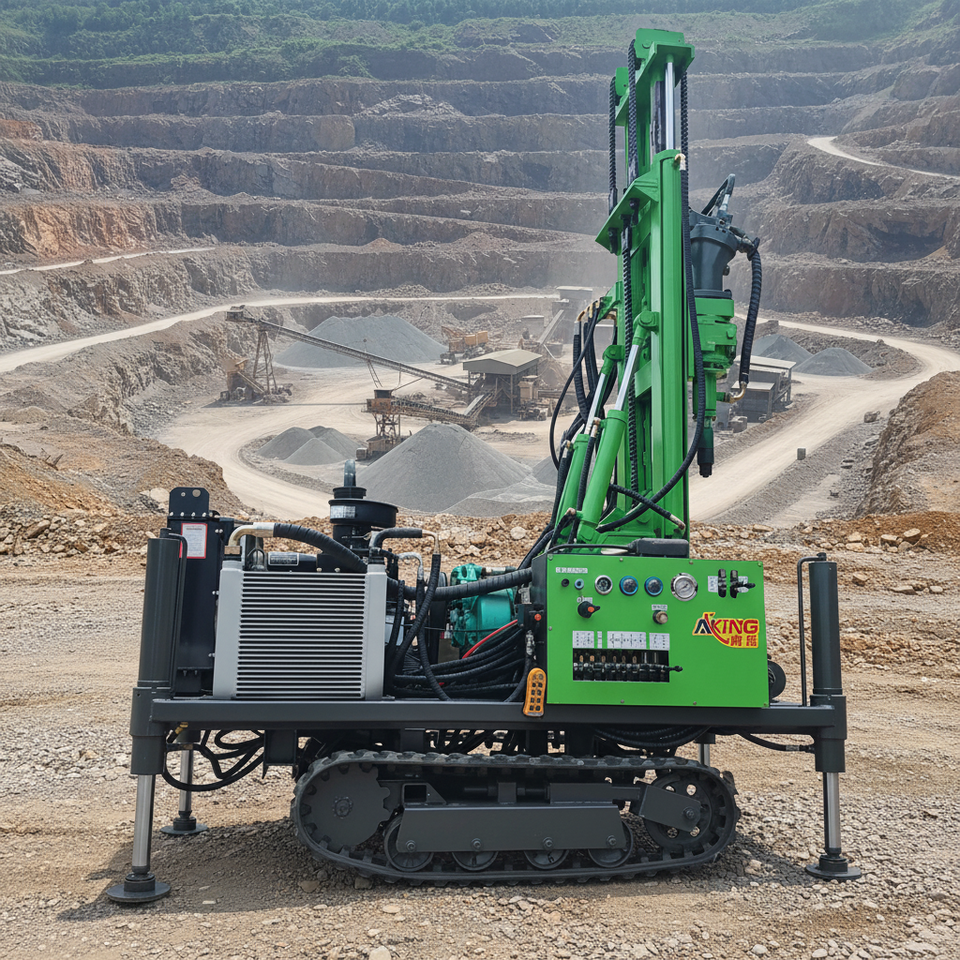 230m Meter Deep Borehole Water Well Drill Rig Water Well Drilling ...