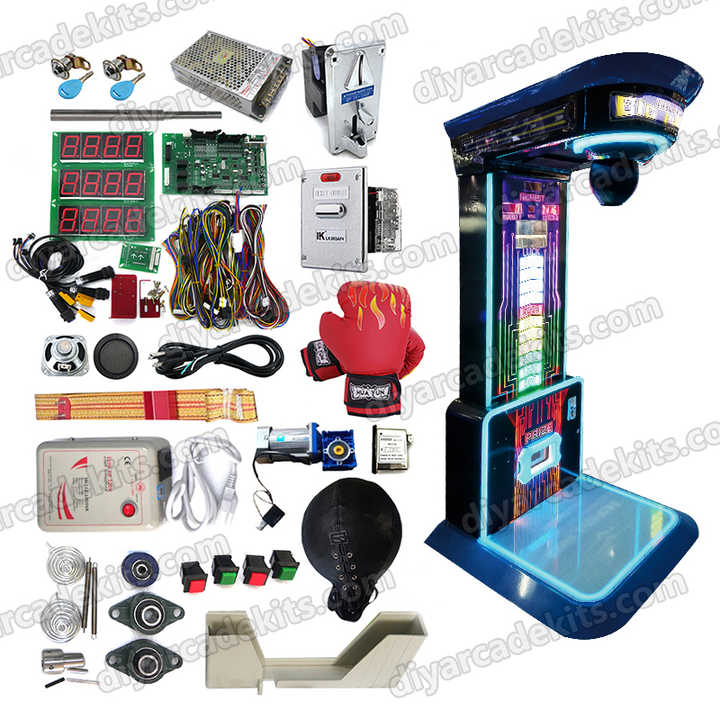 Boxing Machine Kit - Durable Punching Game for Arcades