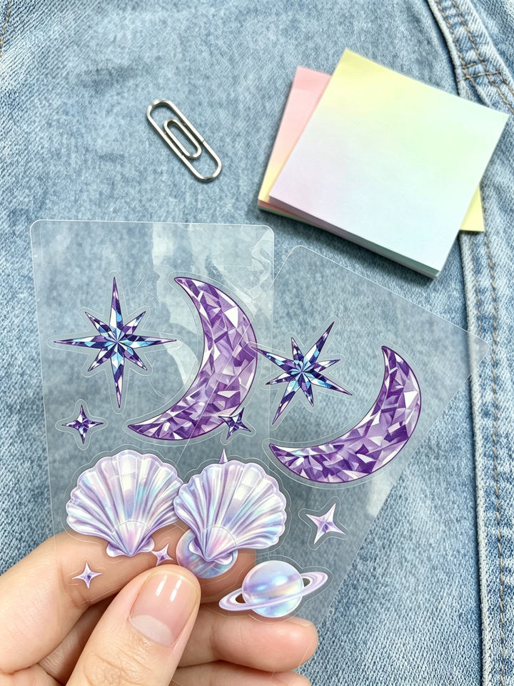 Premium Custom Transparent Decorative Stickers Kiss Cut Clear Sticker ...
