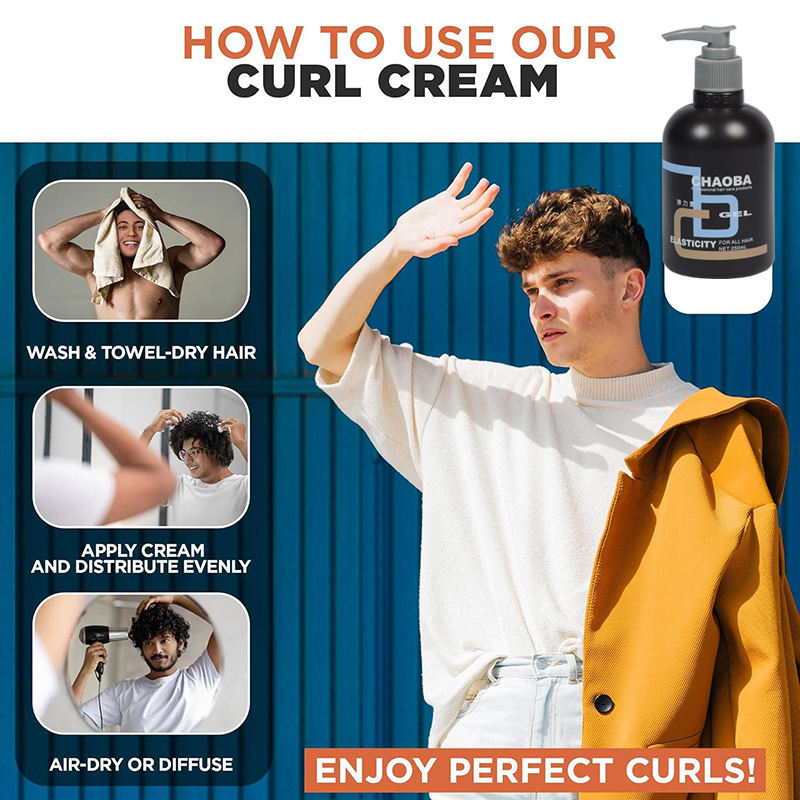 CHAOBA Curl Cream Styler, Anti Frizz Curling Cream for Curly Hair ...