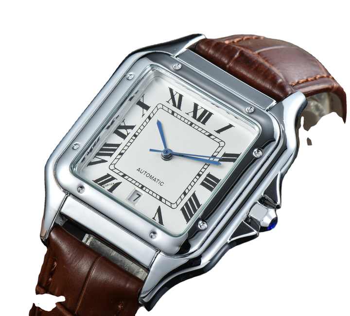 Luxury Fashion Square Women's Watches Brand Ladies Quartz Wristwatch Classic Silver Simple Femme ...