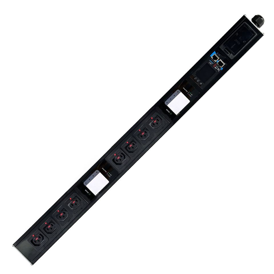 Customizable High Power Metered Smart PDU 8-Port C13 Button Lock Socket ...