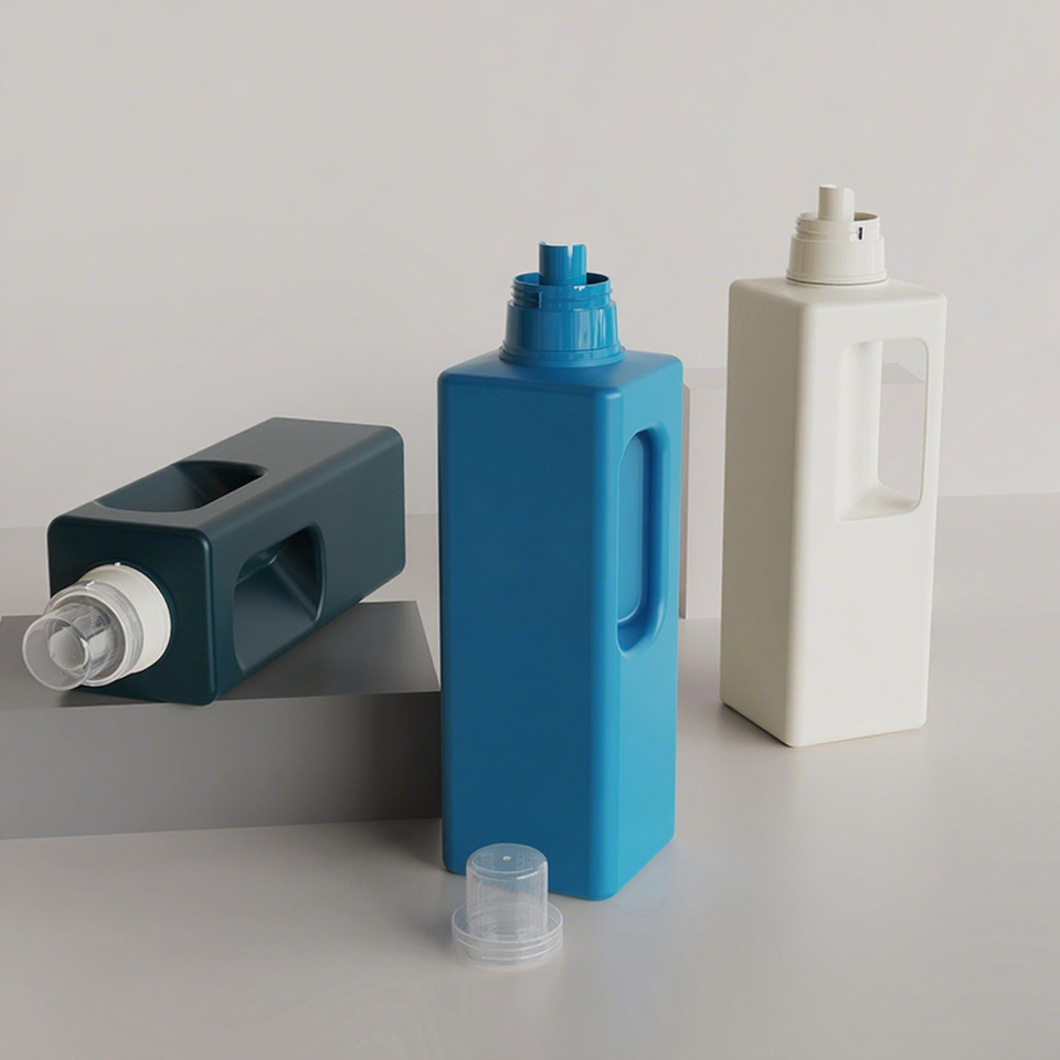 Manufacturer PE Handle square Bottle 1.25L Large Capacity Laundry ...