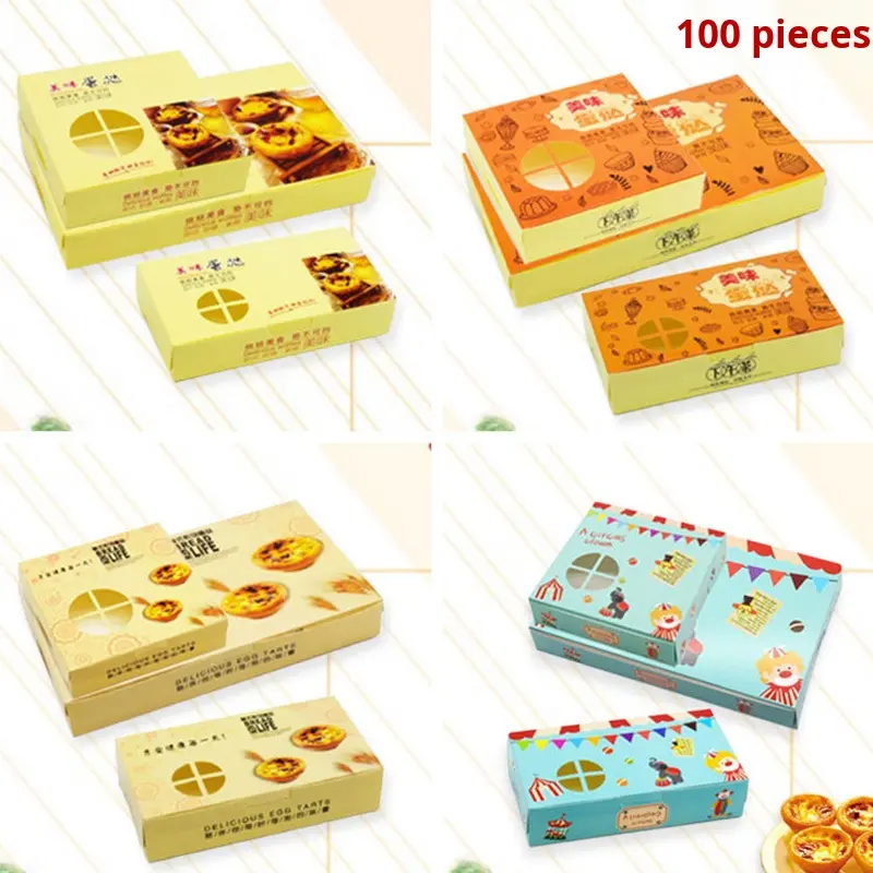 Bofeng Portuguese Egg Tart Mini Disposable Self Erecting Paperboard ...
