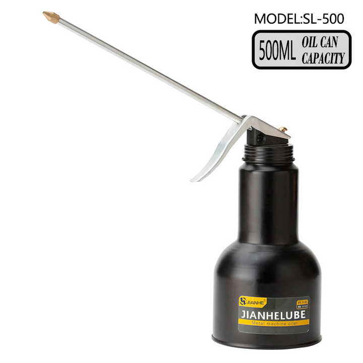250ml 300ml 350ml 500ml Pistol Machine Oiler Can Pump Spray Gun Metal ...