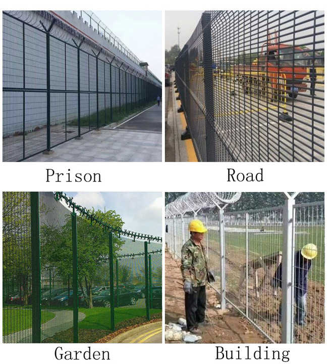 Galvanized Clear View Anti Theft Anti Cut Fence 358BP-001