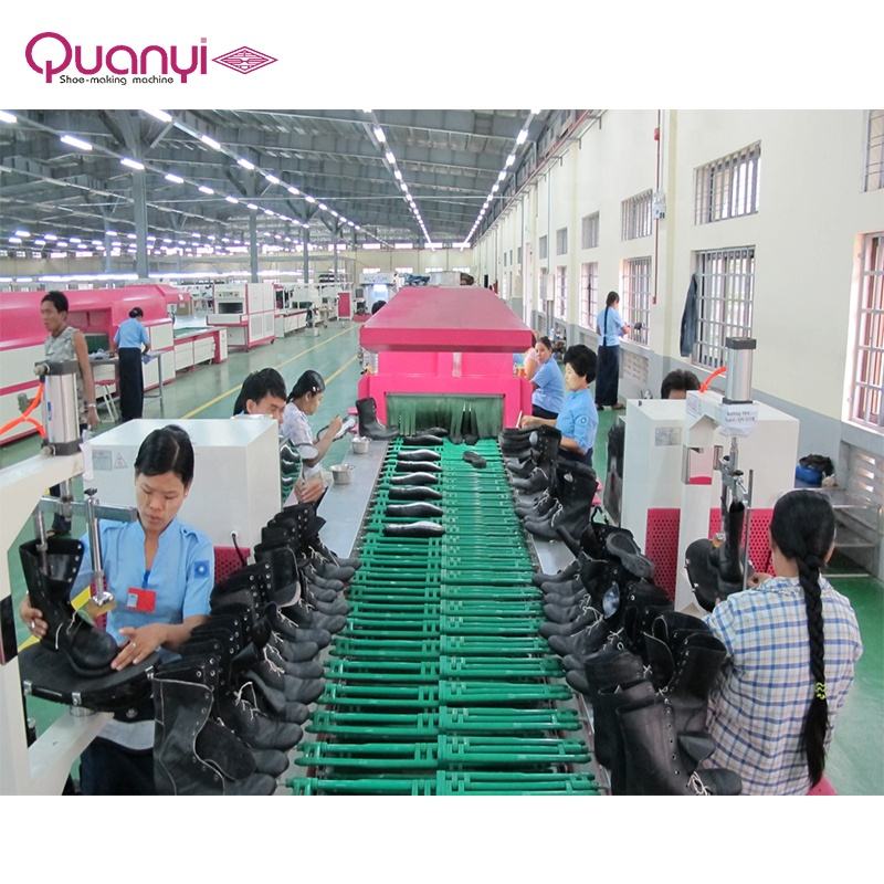 QUANYI Shoe Making Assembly Line - High Output, Low Investment