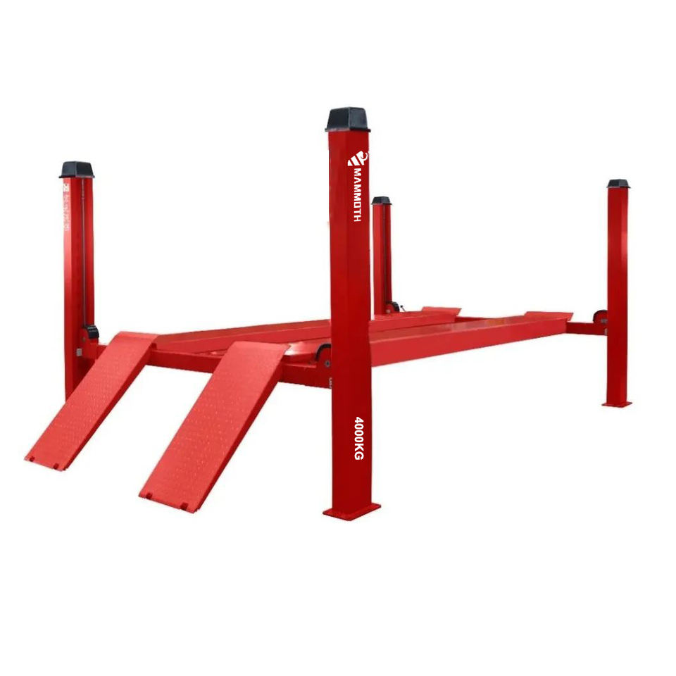 MAMMOTH 4000KG 4200MM One Cylinder Hydraulic Four Post Lift Four Post ...