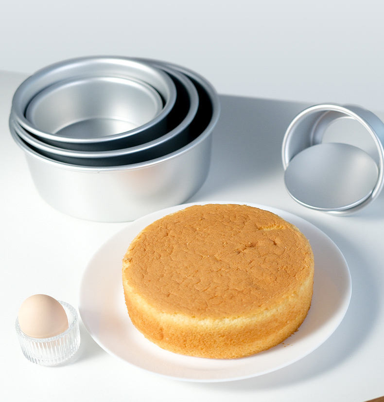 4" 6" 8" Round Cake Pan Set Aluminium Cake Mold Baking Pans with ...