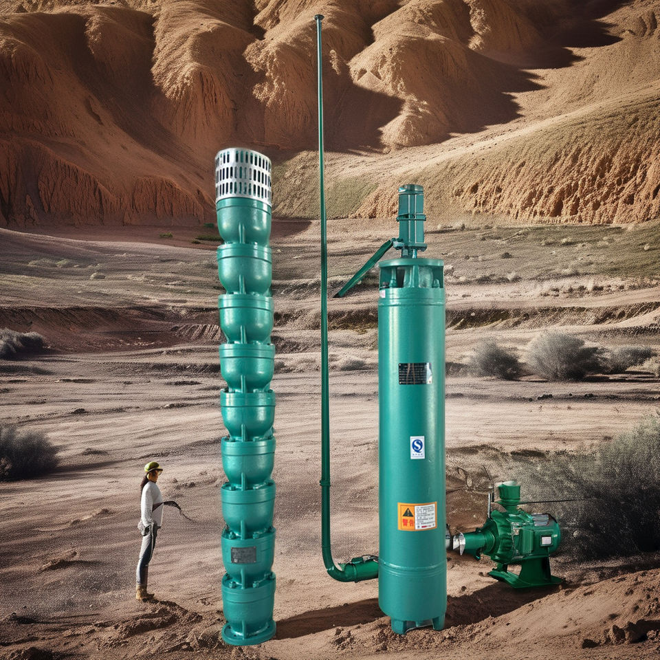 High Lift QJ Series Submersible Pump Agricultural Use Large Flow ...