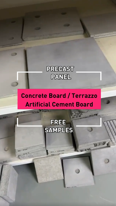 Custom Curved Concrete Slab - Multi-Purpose Cement Board for Facade ...