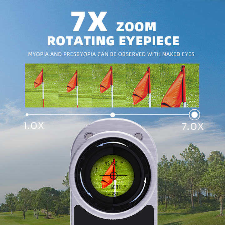 Bingm Laser Rangefinder Golf With Slope Flag-Lock Slope Pin Laser ...