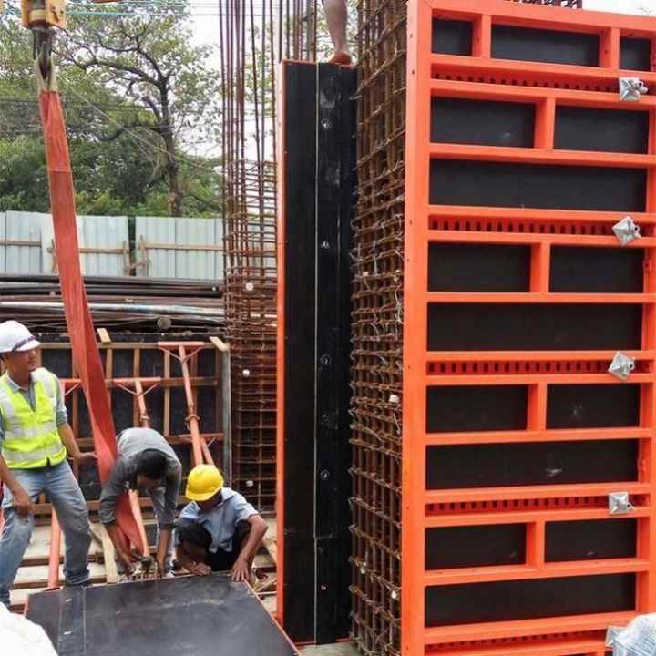 Assembled Monolithic Concrete Structure Aluminum Frame Wall Shoring ...