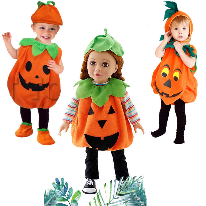 Halloween Children Pumpkin Costume Boys and Girls COSPLAY Dress up ...