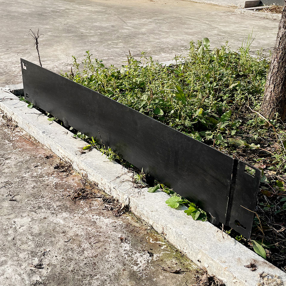 Rectangle Metal Landscape Edging Galvanized Steel Garden Border Yard ...
