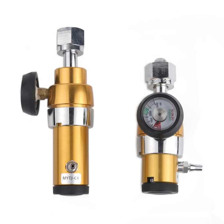 CGA540 Adjustable Medical Oxyegen Regulator Green 0-15lpm Diss Outlet ...