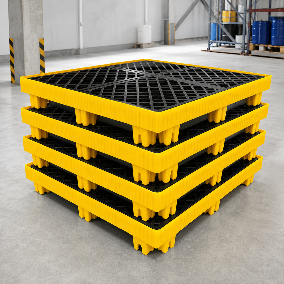 HDPE Spill Containment Pallet 4 Drum Secondary Containment Pallet for ...
