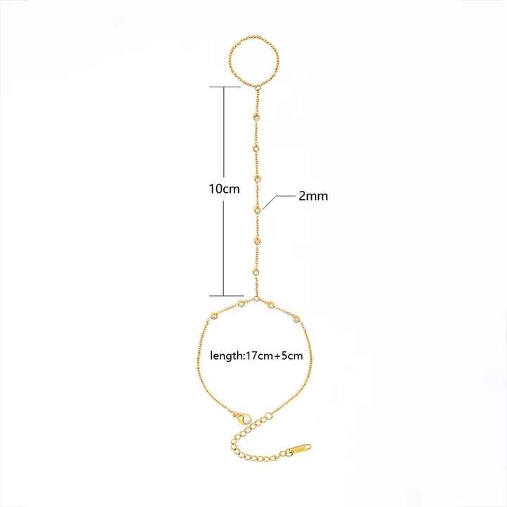 Dainty Zirconia Charm Bracelet - High-End Stainless Steel