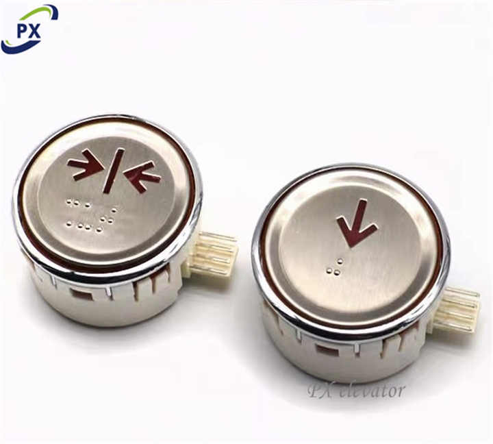 LG SIGMA Elevator Round Stainless Steel Braille Button
