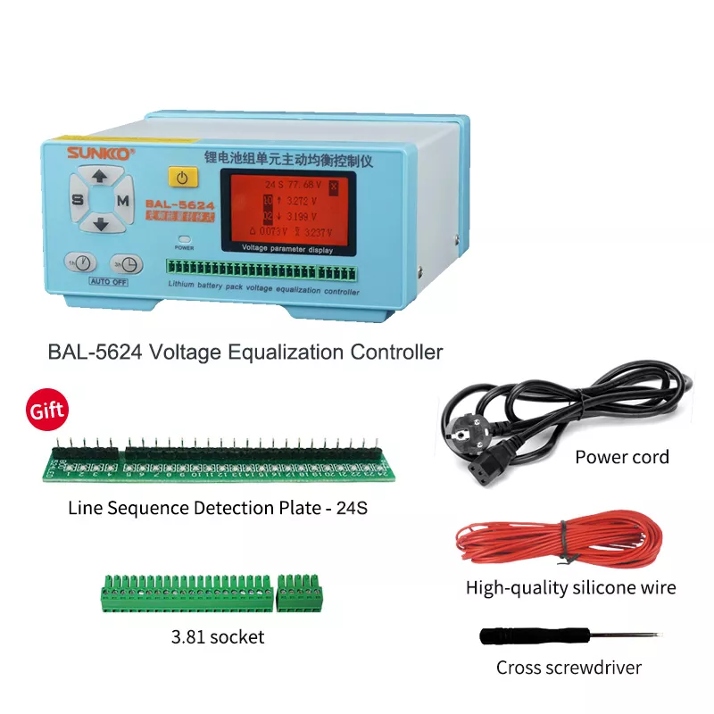 Active Balancer Sunkko BAL-8624 2S~24S 8A Battery Voltage Analyzer Balancer Products from Hunan ...