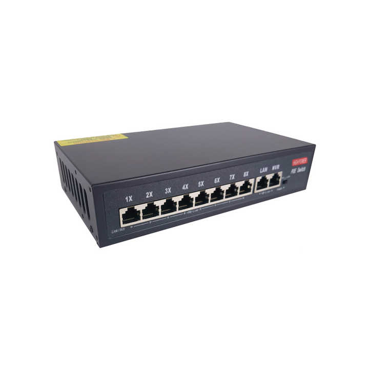 PSE Solution 8-Port Unmanaged PoE Ethernet Switch with 2 Up[link PSE ...