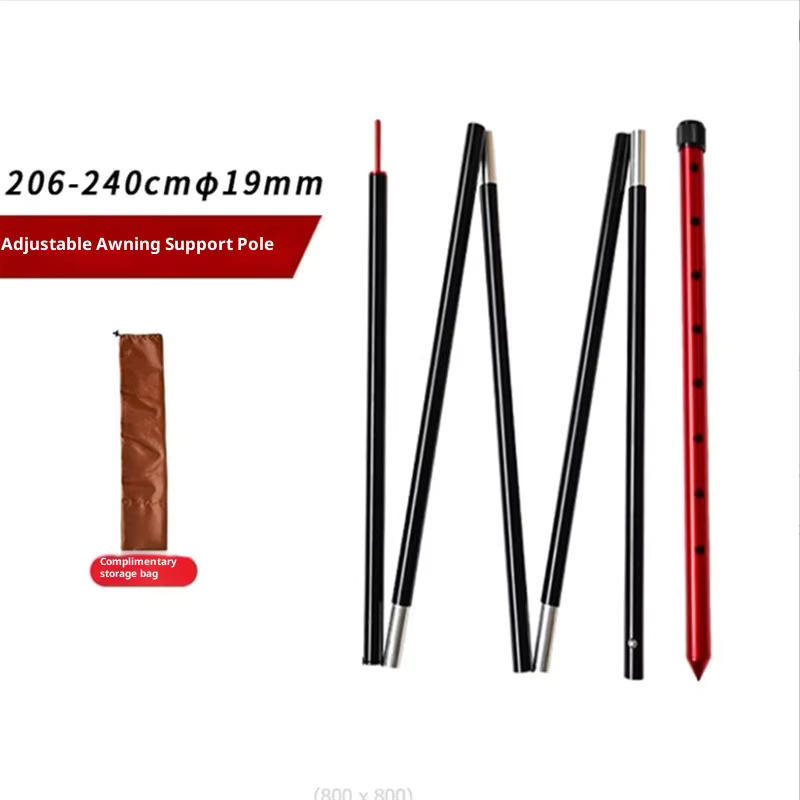 Ground Tent Bracket Adjustable Outdoor Support Canopy Pole Thick Ultra ...