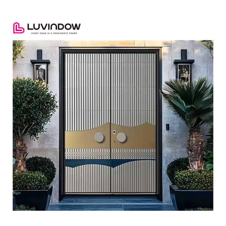 Luxury Custom Modern Large Main Entry Doors - Sound Insulated