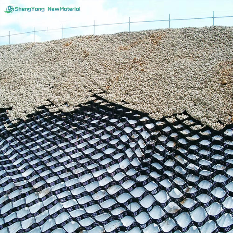HDPE Geocell Gravel Sheets Retaining Wall Reinforcement Easy ...
