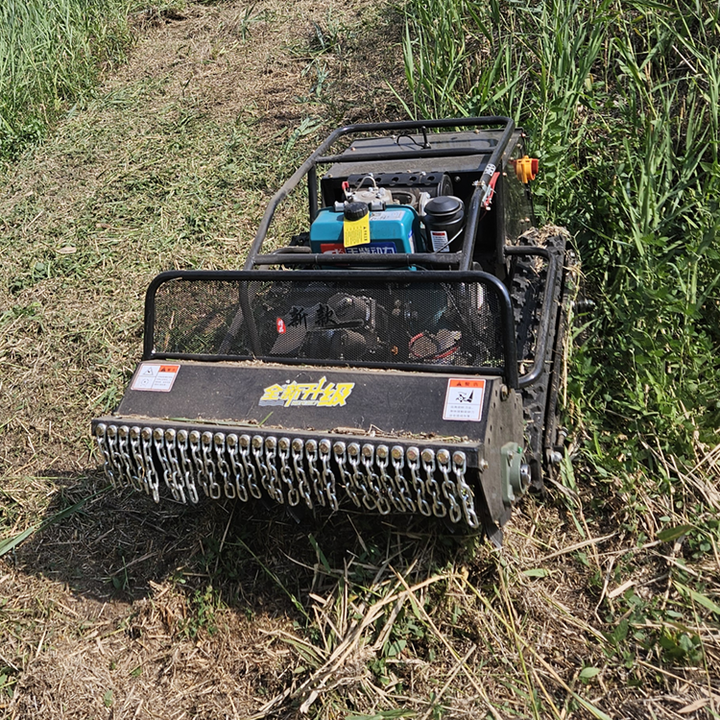 New Remote-controlled Lawn Mower Gas Electric Hybrid Agricultural Flail ...